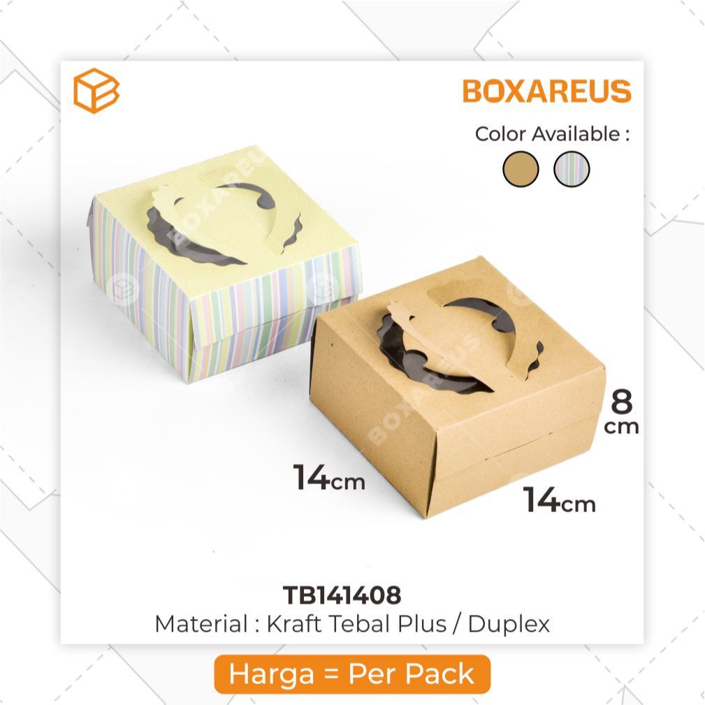 Jual Kemasan Packing Cake Box Toples Box Souvenir Box | TB141408 ...
