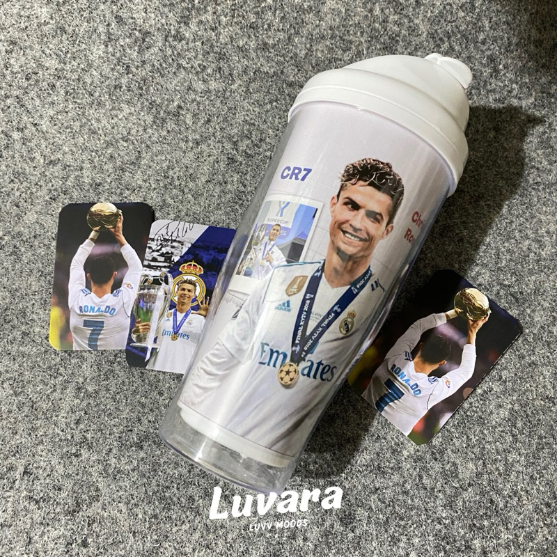 Jual Tumbler black CR7 Cristiano Ronaldo bonus photocards CR7 | Shopee ...