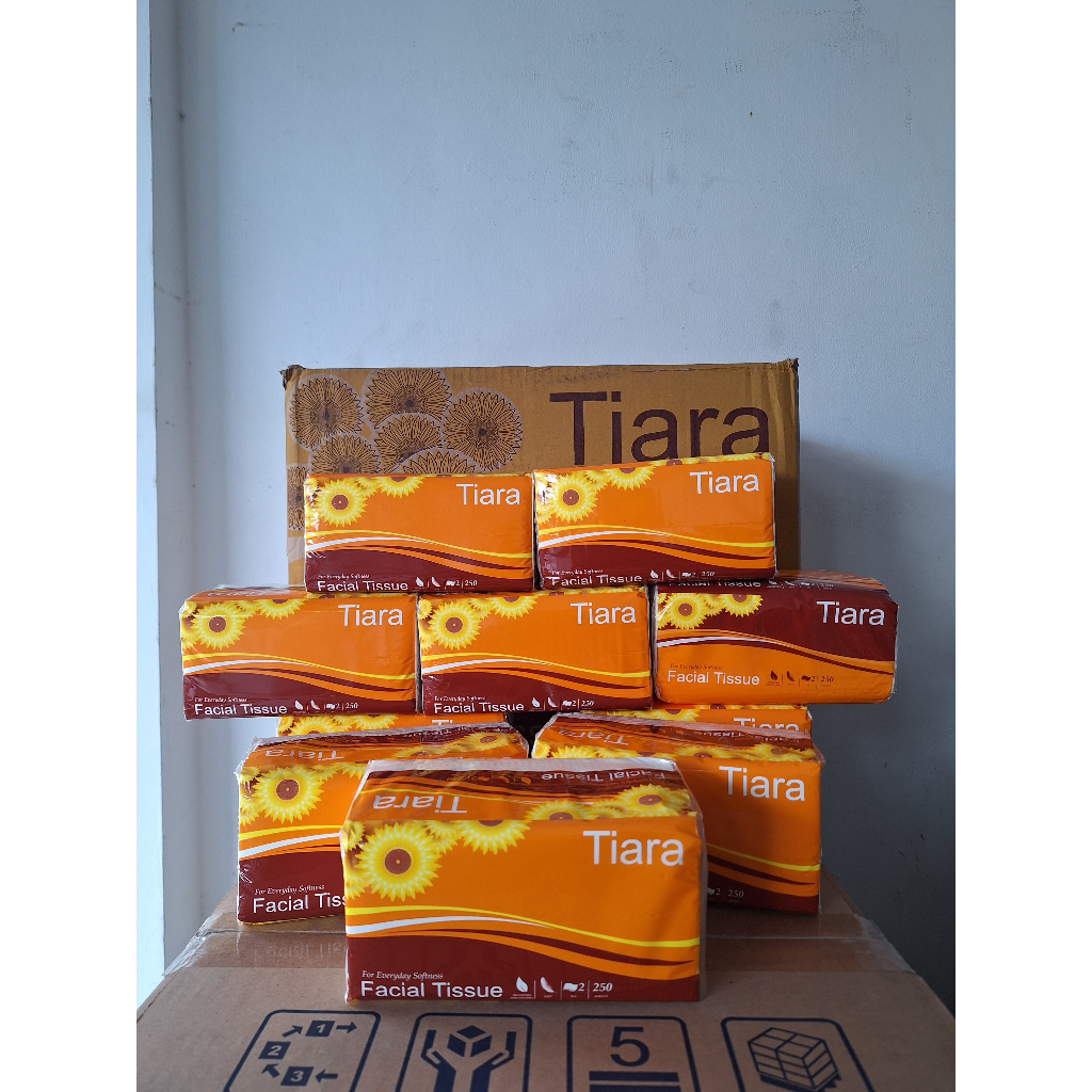 Jual PAKET 6 PACK / 10 PACK TISSUE TIARA Facial Tissue 250 Sheets 2 ply ...
