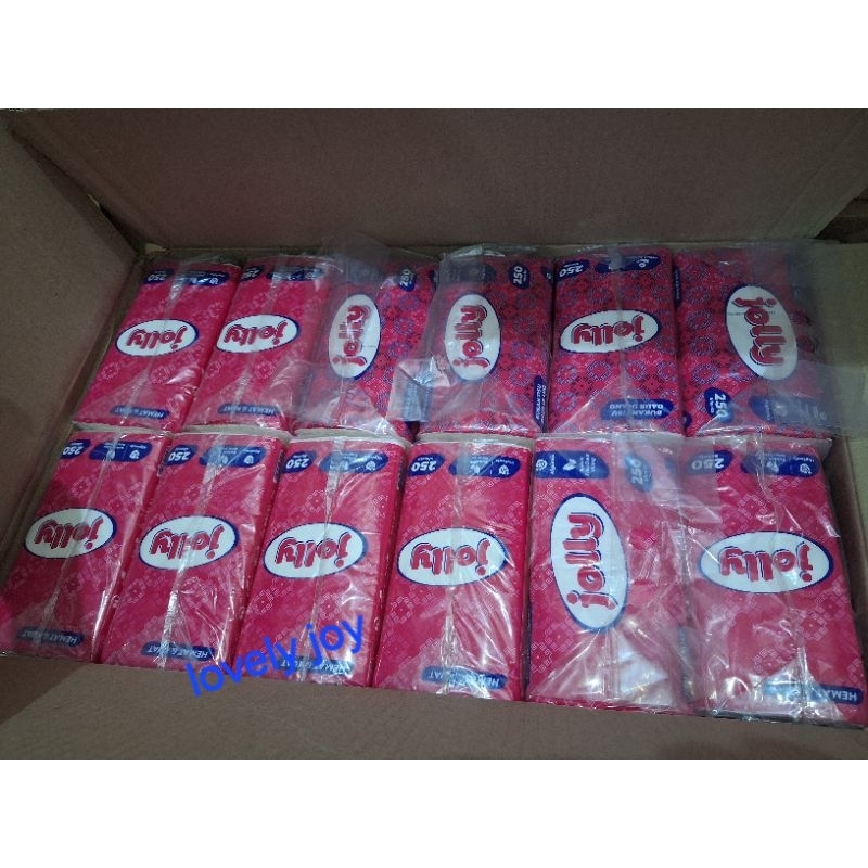 Jual TISSUE JOLLY 250 1 PACK BESAR isi 48 bks /KARTON Grosir tissue ...
