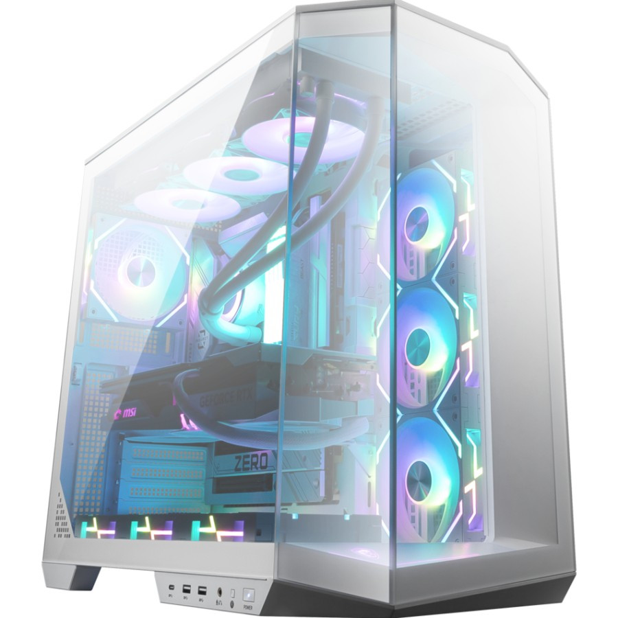 Jual MSI MAG PANO 100L PZ WHITE MID TOWER BTF PC CASE CASING GAMING ...