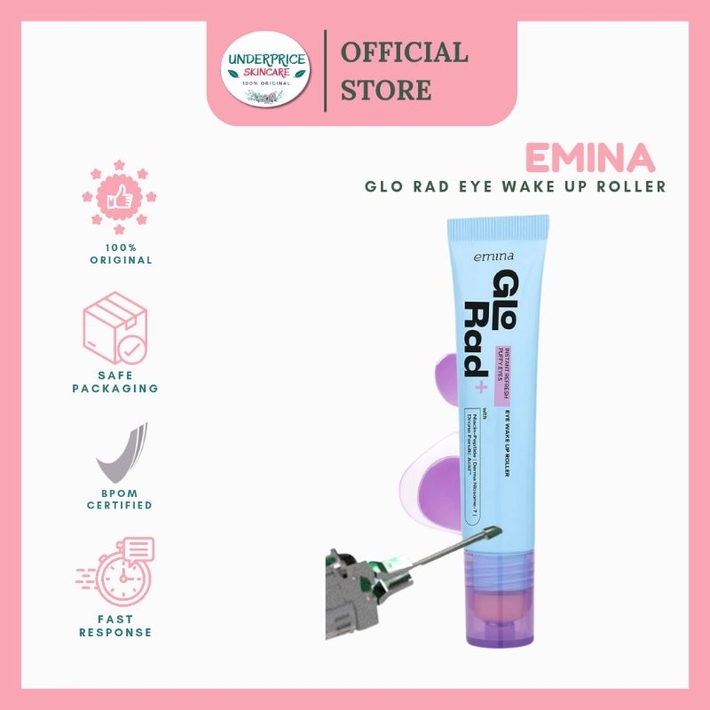 Jual EMINA Glo Rad Eye Wake Up Roller | Shopee Indonesia