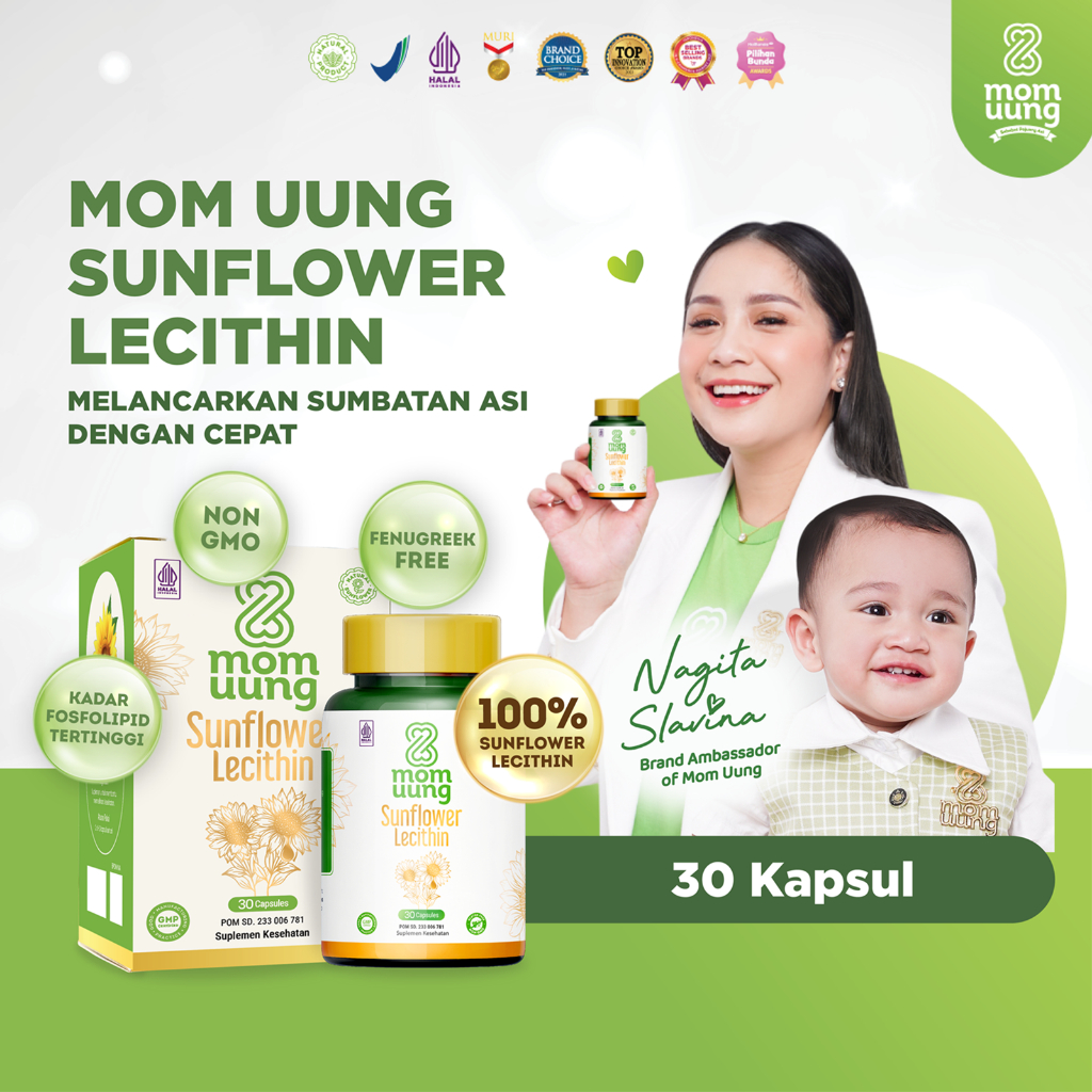 Jual Mom Uung Sunflower Lecithin 30 Kapsul Melancarkan Sumbatan ASI ...