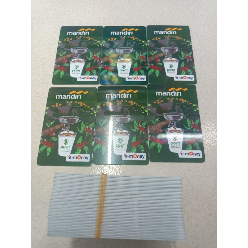 Jual kartu Emoney limited edition ( Point Coffee ) sudah NFC + plastik ...