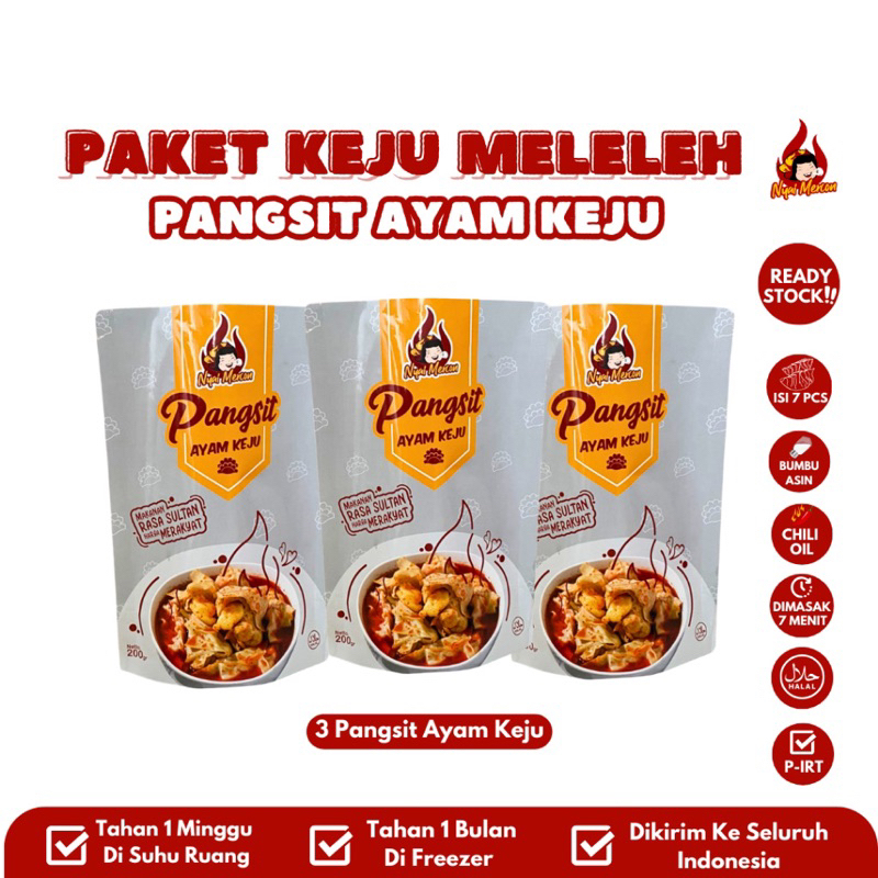 Jual PAKET PANGSIT AYAM KEJU NYAI MERCON (ISI 3) | Shopee Indonesia