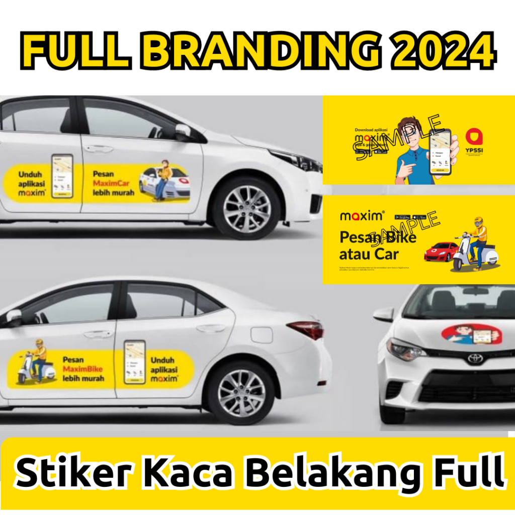 Jual STIKER MAXIM FULL BRANDING 2025 STIKER KACA BELAKANG BESAR ...