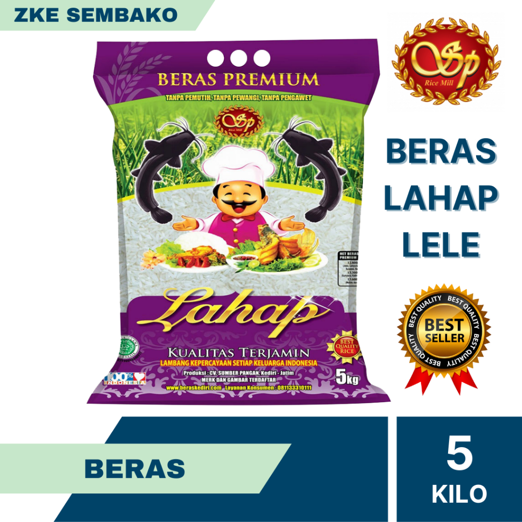 Jual Beras Lahap Lele Premium 5kg | Shopee Indonesia