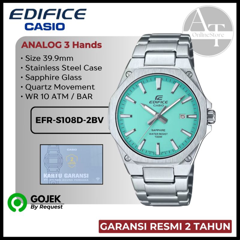 Jual Jam Tangan Pria Casio Edifice EFR-S108D-2BV EFRS108D ORIGINAL Resmi | Shopee Indonesia