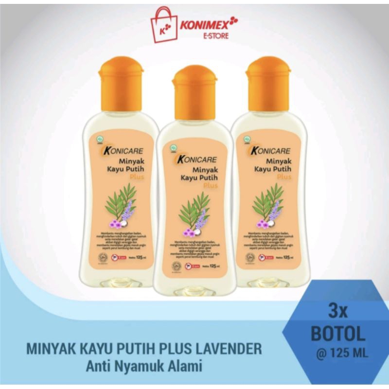 Jual Konicare Minyak Kayu Putih Plus Anti Nyamuk 125ml Paket isi 3 ...
