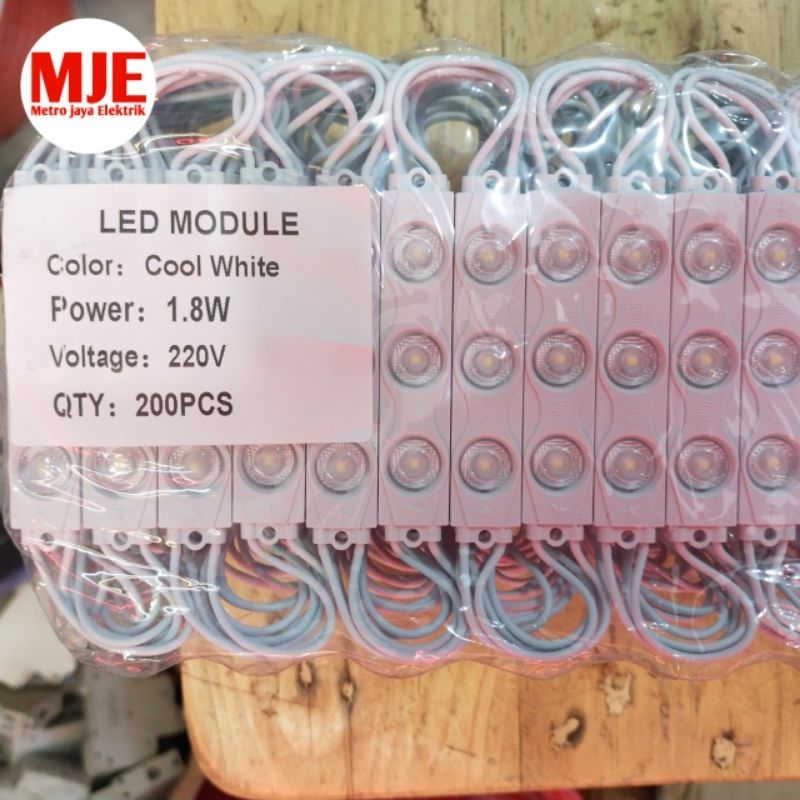 Jual LED Modul SAMSUNG 3Mata AC/220V 1,8W IP68 Cool White Tanpa ...