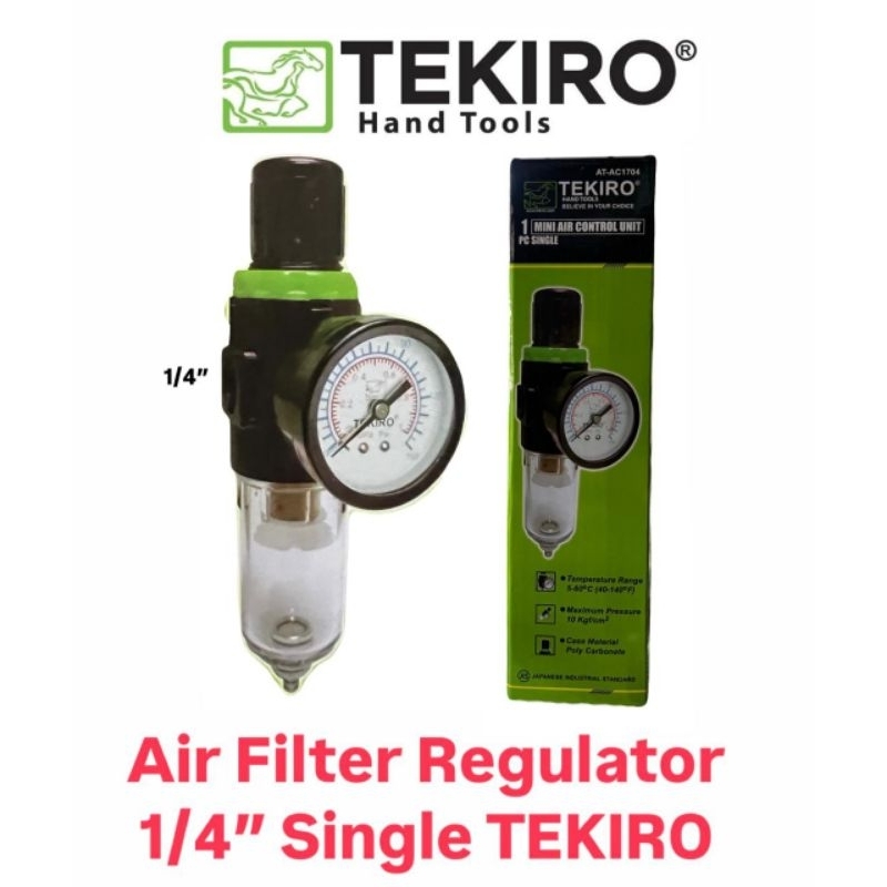 Jual Air Filter Regulator Kompresor 1/4" TEKIRO | Shopee Indonesia