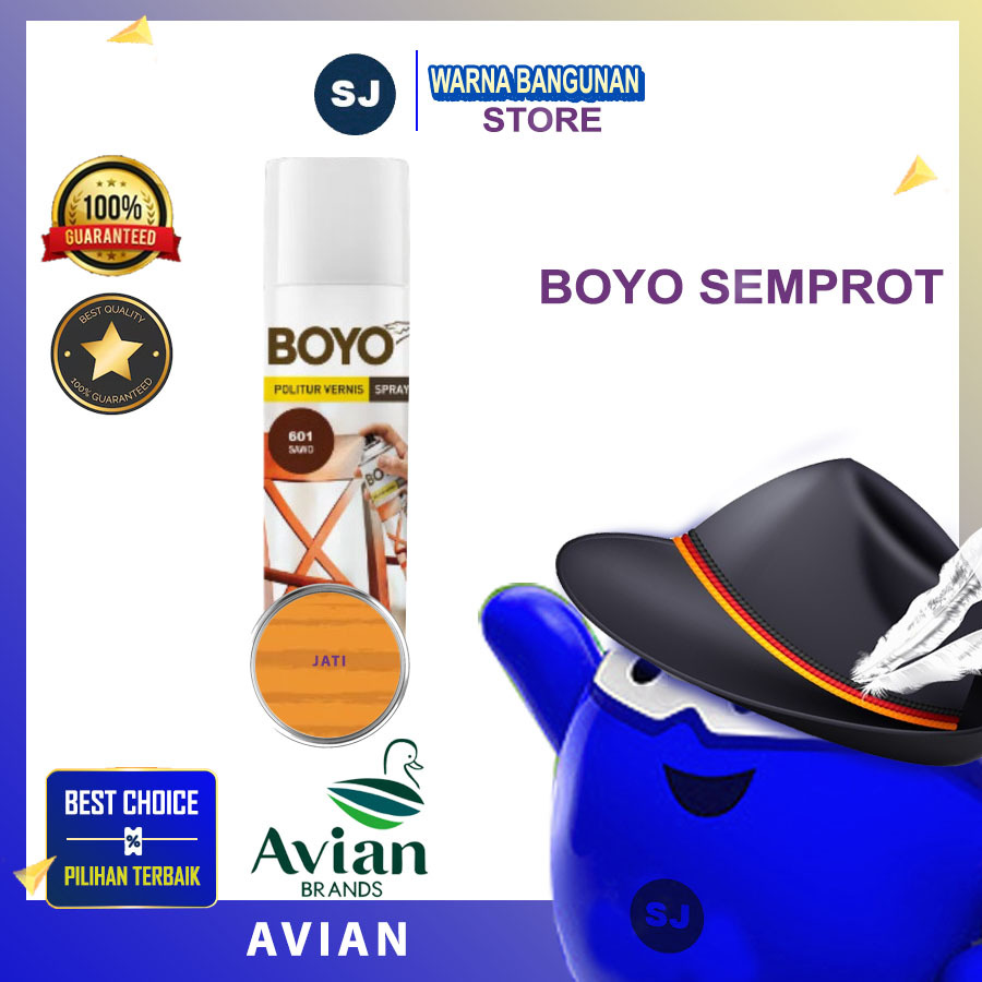 Jual CAT SEMPROT POLITUR VERNIS KAYU BOYO SPRAY AVIAN BRANDS LEBIH ...