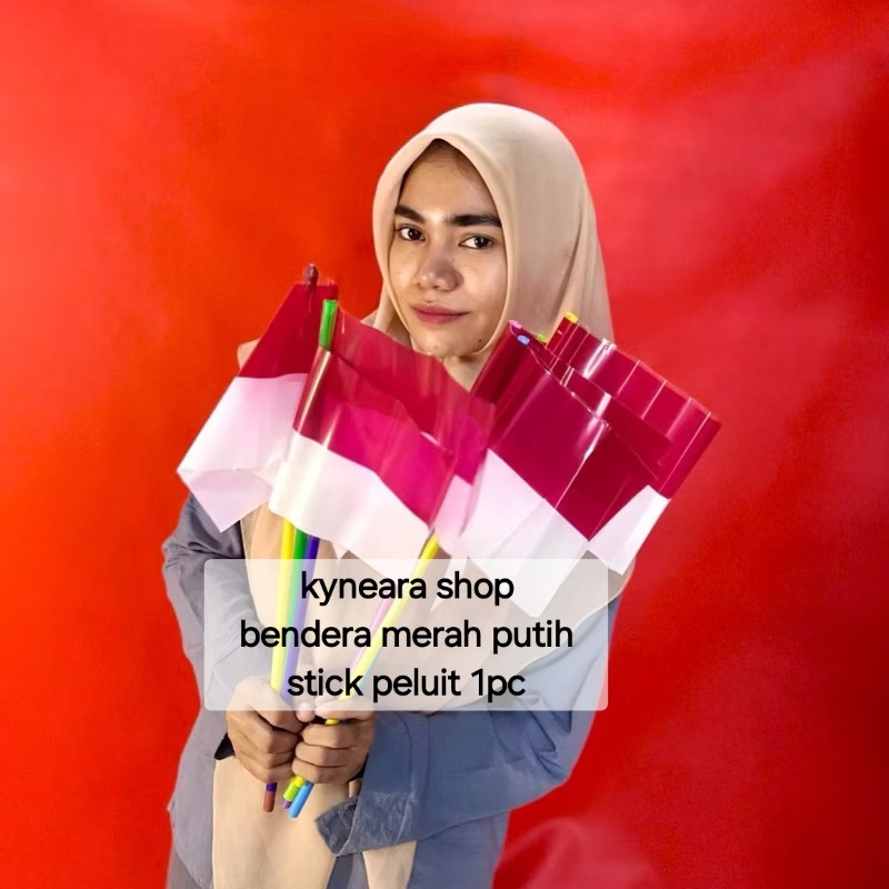 Jual bendera stick pluit kemerdekaan / bendera merah putih / dirgahayu ...