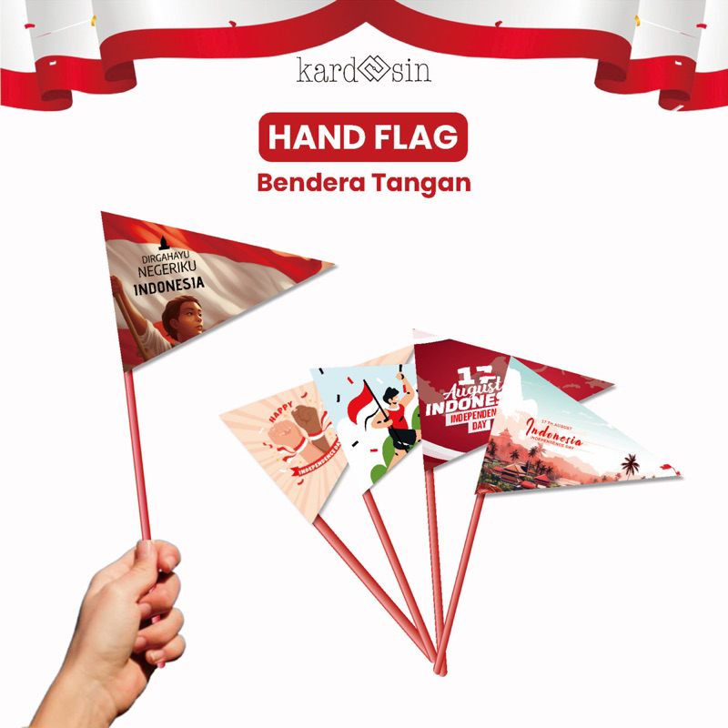 Jual BENDERA TANGAN HAND FLAG DIRGAHAYU REPUBLIK INDONESIA HUT RI 78 ...