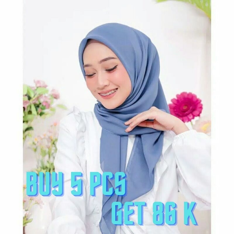 Jual Hijab Segi Empat Paris Jadul / Hijab Segi 4 Paris Old Legend /Hijab paris jadul/ Anti Letoy ...