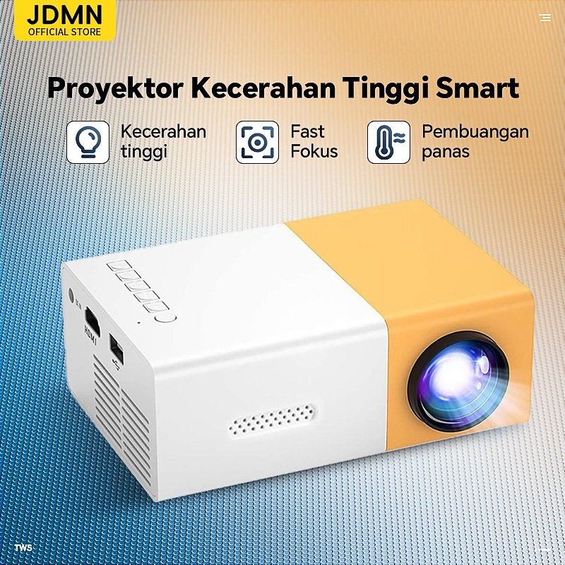 Jual Proyektor Mini YG300 Proyektor Mini 4K HD Bluetooth Smart 1080HD ...