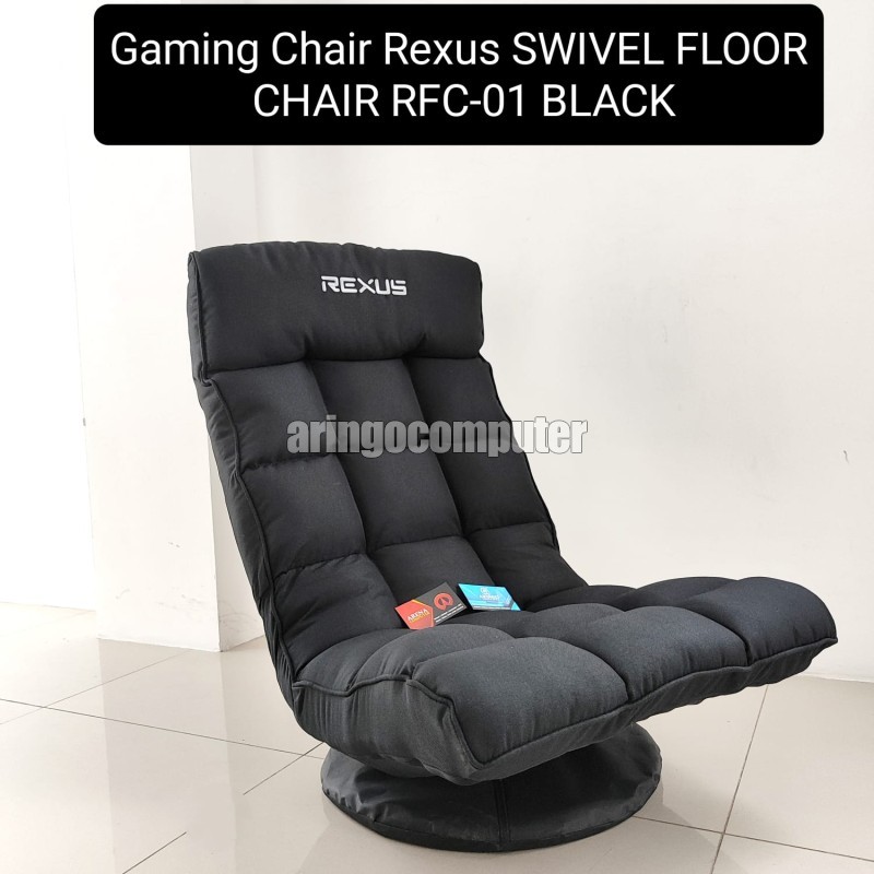 Jual Gaming Chair Rexus SWIVEL FLOOR CHAIR RFC-01 BLACK | Shopee Indonesia
