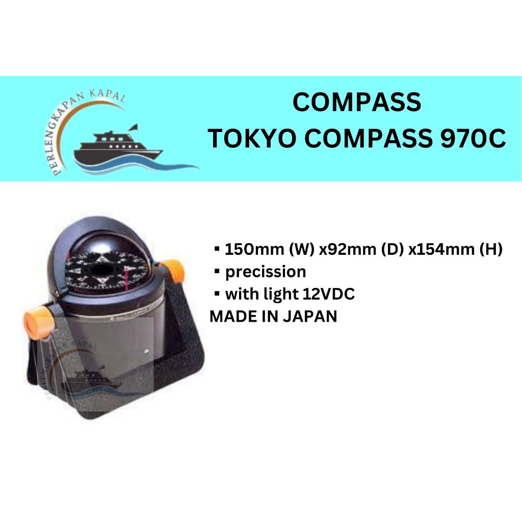 Jual Magnetic Compass Bracket 3 inchi Tokyo Compass 970C/ Made in Japan ...