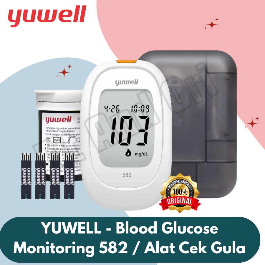 Jual YUWELL - Alat Cek Gula Darah Gluco Meter ACCUSURE 582 | Blood ...