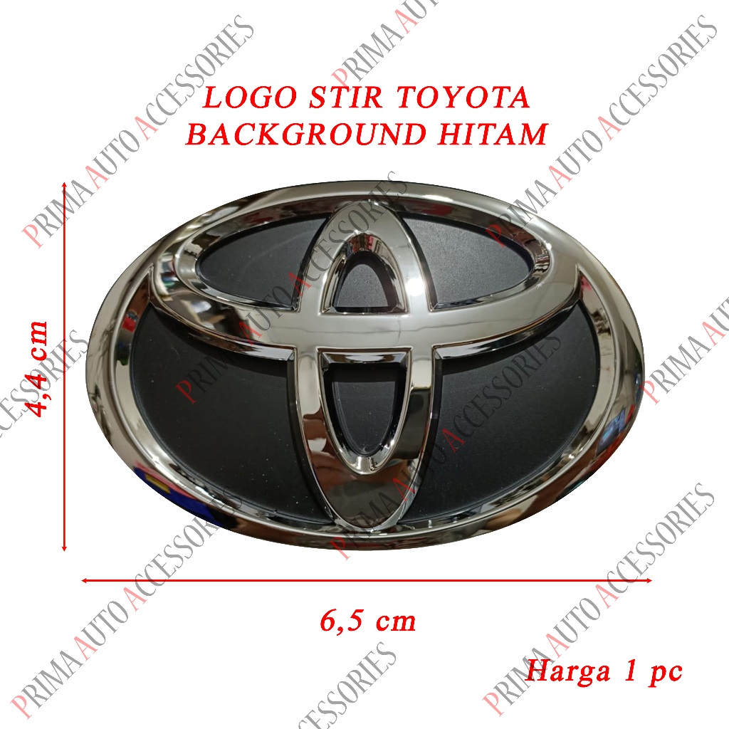 Jual Logo Stir Mobil TOYOTA BG HITAM 6,5cm x 4,5cm | Shopee Indonesia