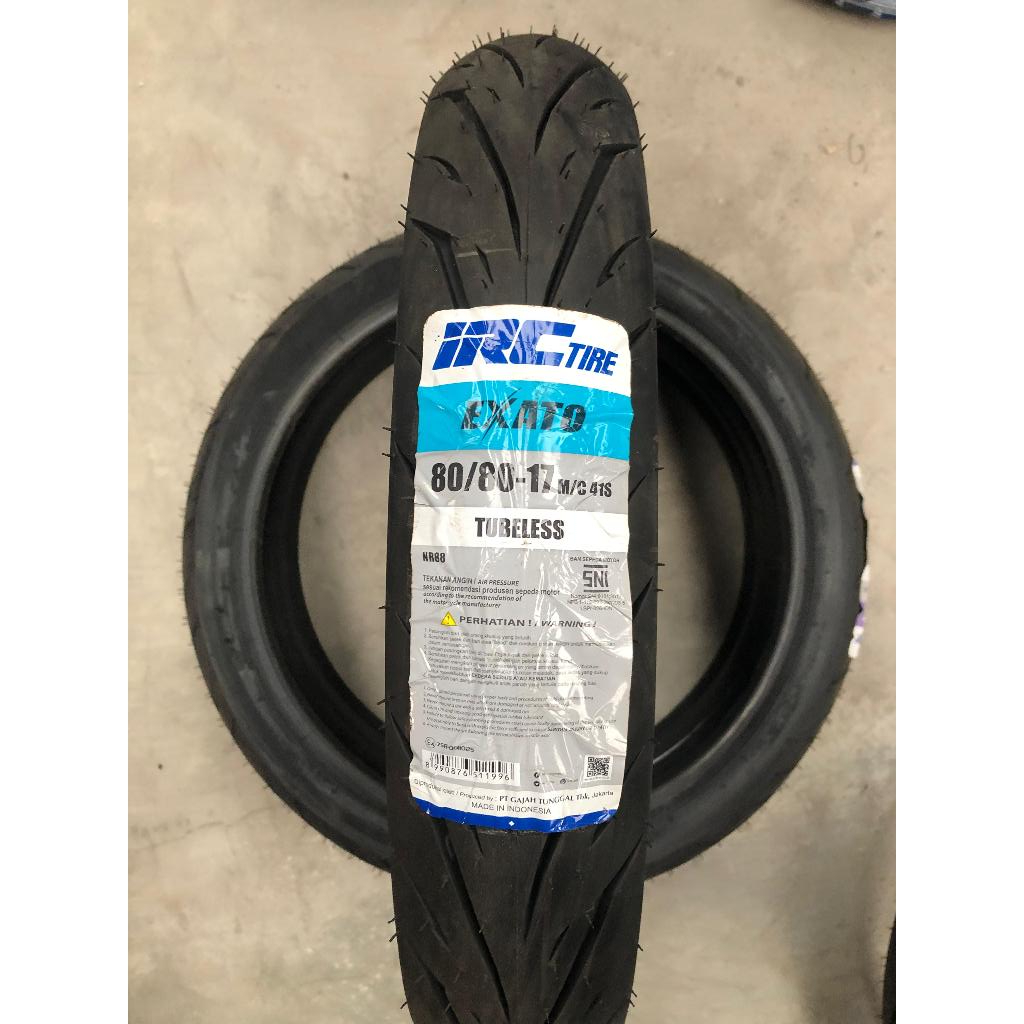 Jual IRC 80 80 17 Exato NR88 Tubeless ban luar motor bebek ninja ...