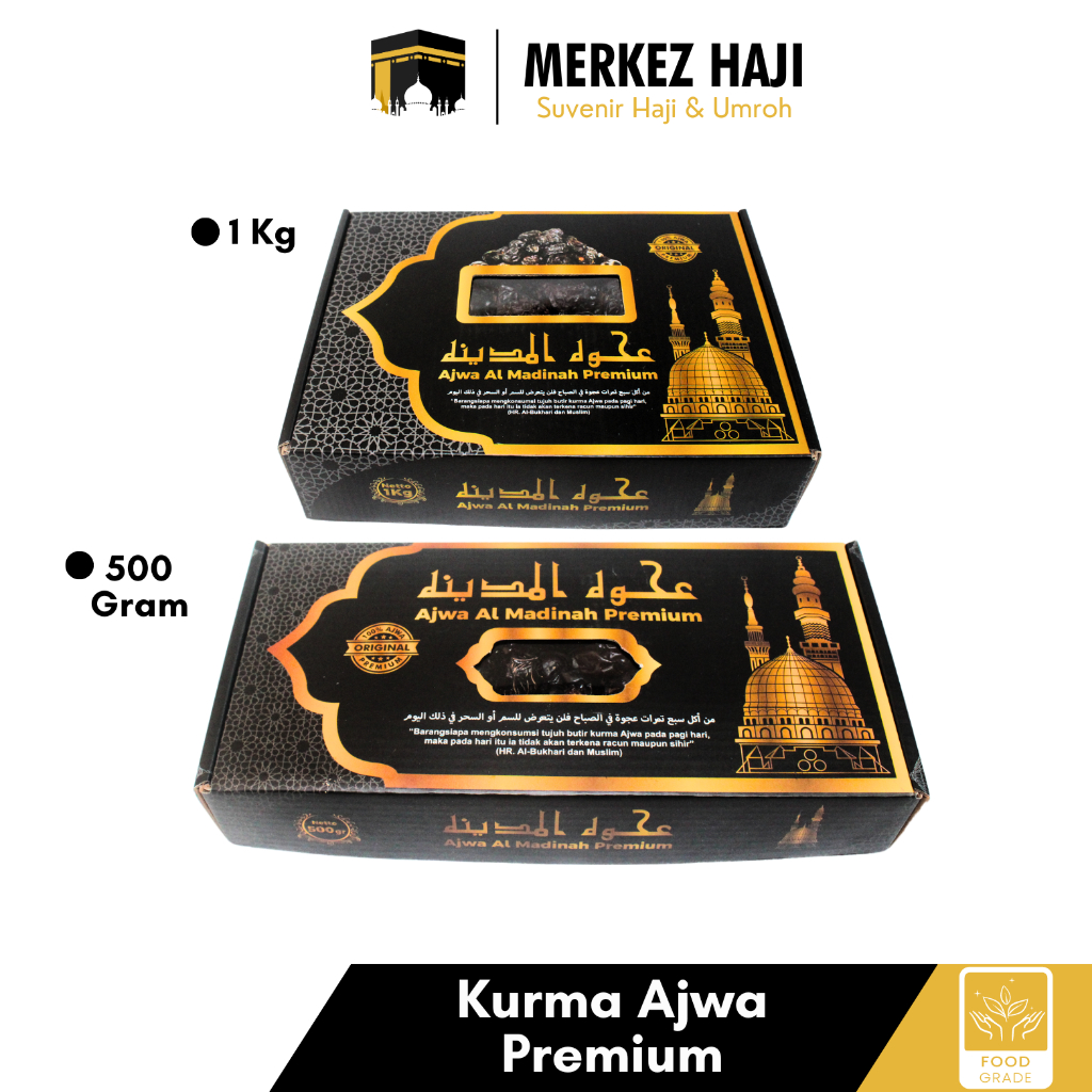Jual Kurma Ajwa 1 Kg Asli 100% Original | Jumbo Premium Grade A | Korma ...