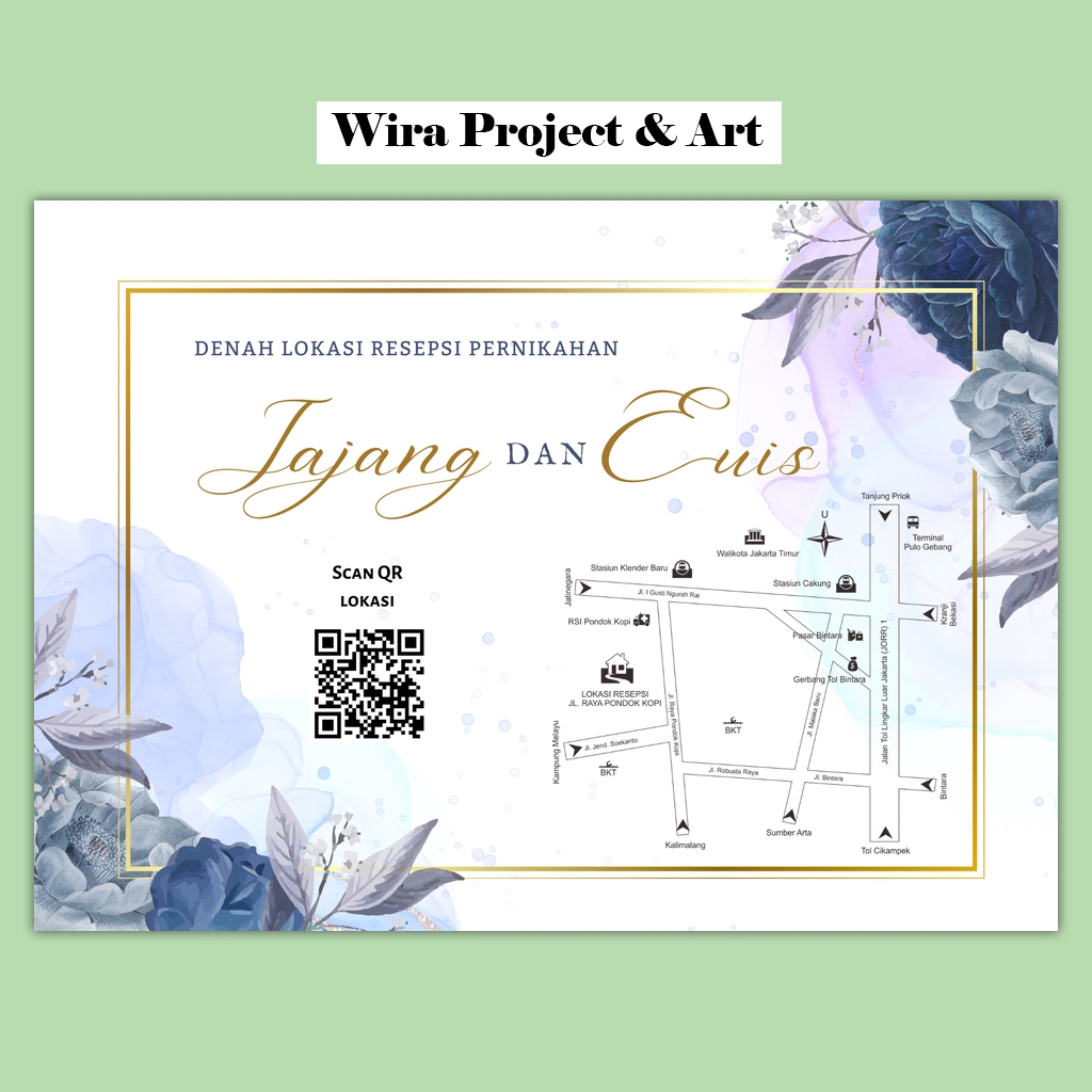 Jual Jasa Desain Denah Lokasi Undangan Pernikahan | Shopee Indonesia