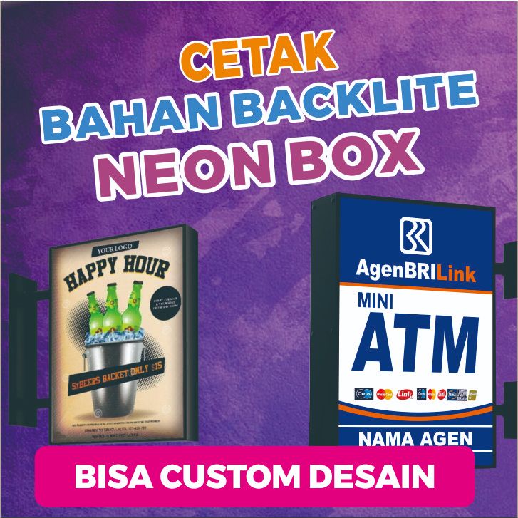 Jual CETAK BAHAN NEON BOX BACKLITE / BACKLIGHT | Shopee Indonesia