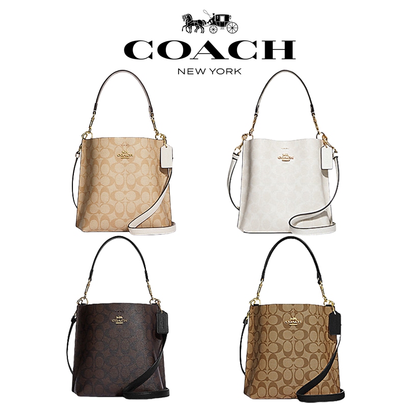 Jual COACH Mollie Bucket Bag 22 In Signature Canvas Coach Tas Bahu ...