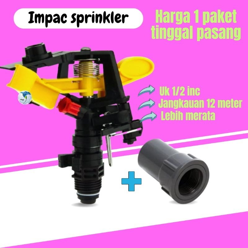 Jual Sprinkler Pertanian Sprinkle impact 1/2 inc Springkler Tembak Alat ...