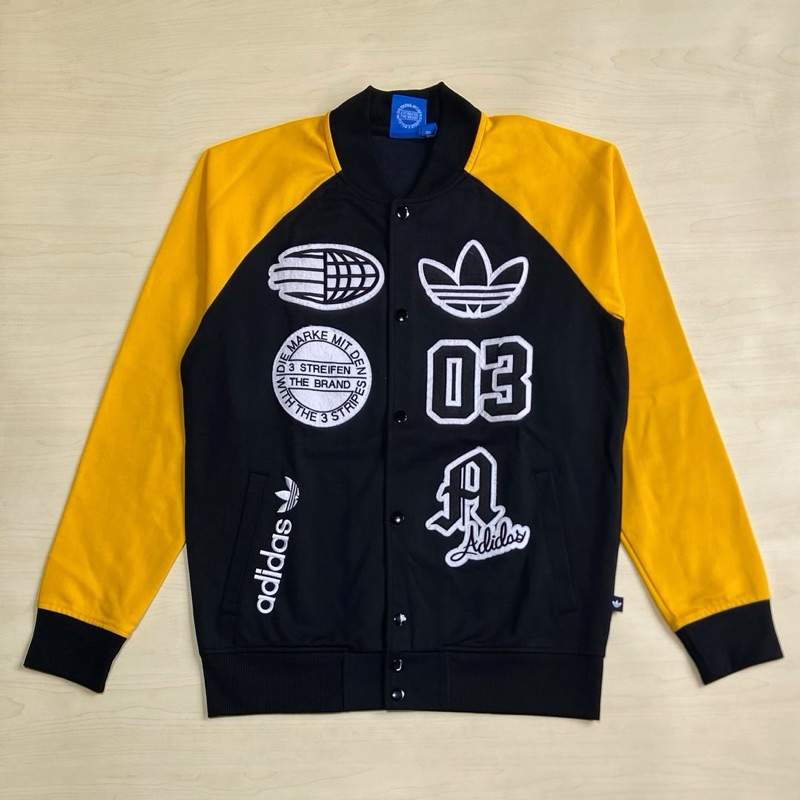 Jual Tracktop Adidas SST Logos yellow | Shopee Indonesia