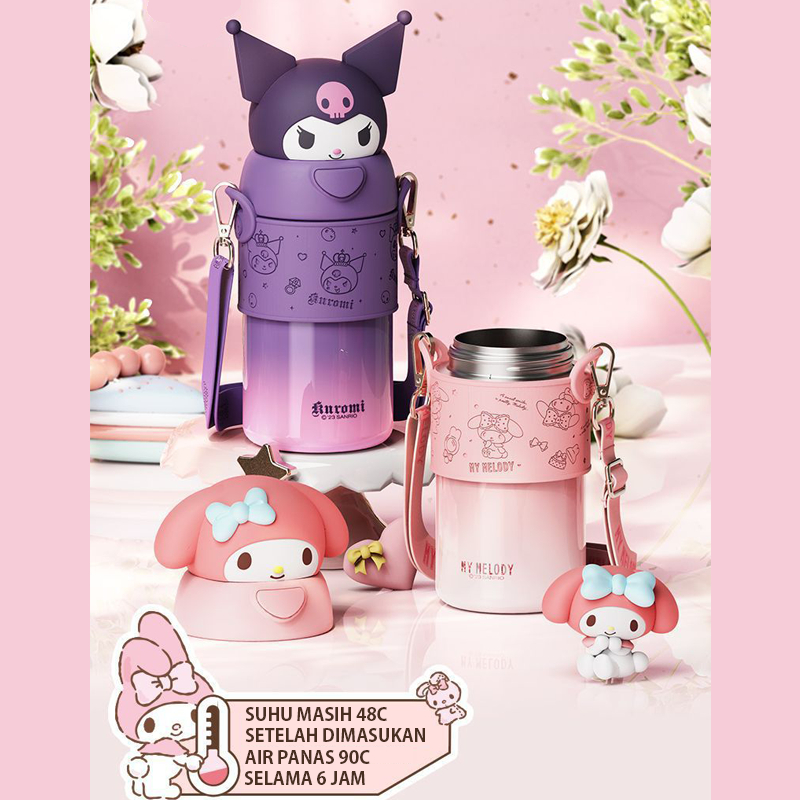 Jual ORIGINAL SANRIO LICENSE Botol Minum Tumbler Termos Karakter Sanrio Anak 316 304 Stainless ...