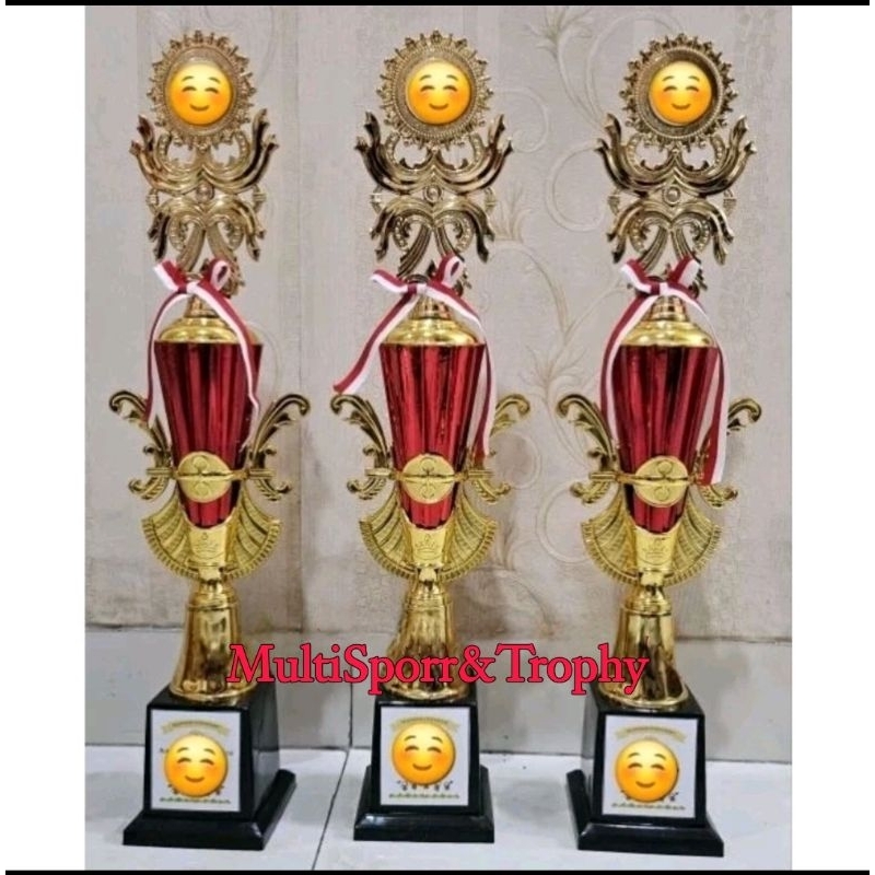 Jual PIALA TROPHY MURAH CUSTOM TULISAN ANEKA JENIS LOMBA PRESTASI 1 SET 123 CK33 ( 3 PCS PIALA ...