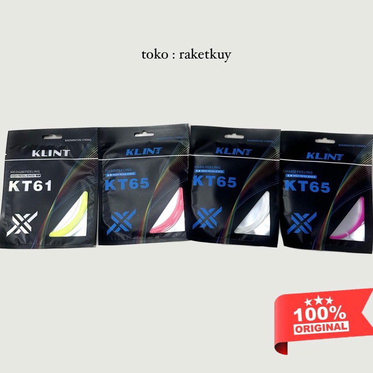 Jual New Product Senar Badminton Klint KT61 EX63 KT65 | Shopee Indonesia