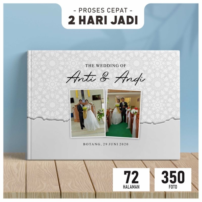 Jual ( 2 HARI JADI ) Photobook Hardcover / Album Foto Wedding ...
