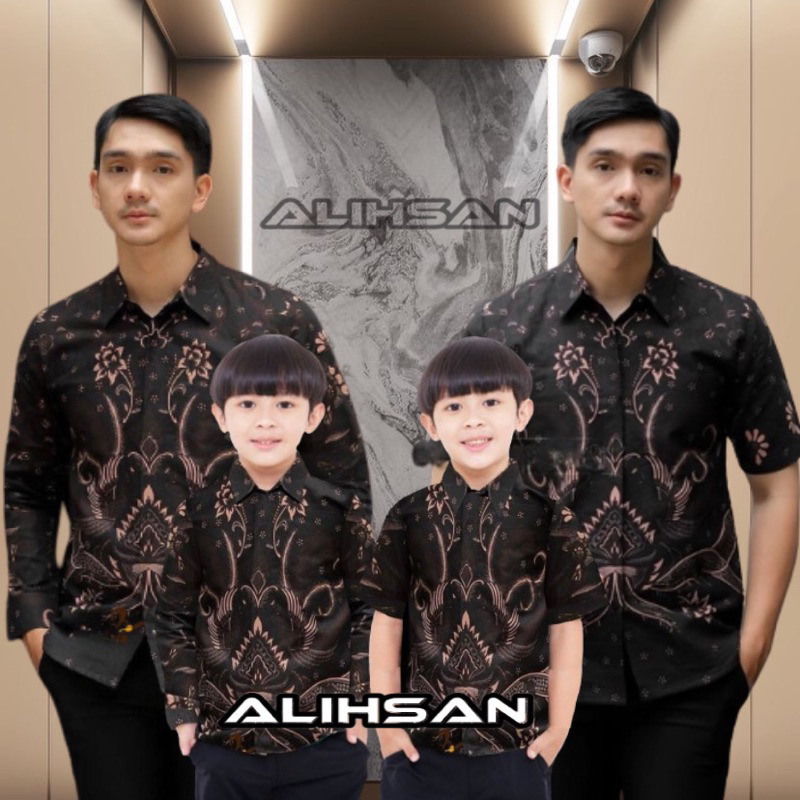 Jual Terbaru Couple Batik Ayah dan Anak Laki laki || Kemeja Batik Pria ...