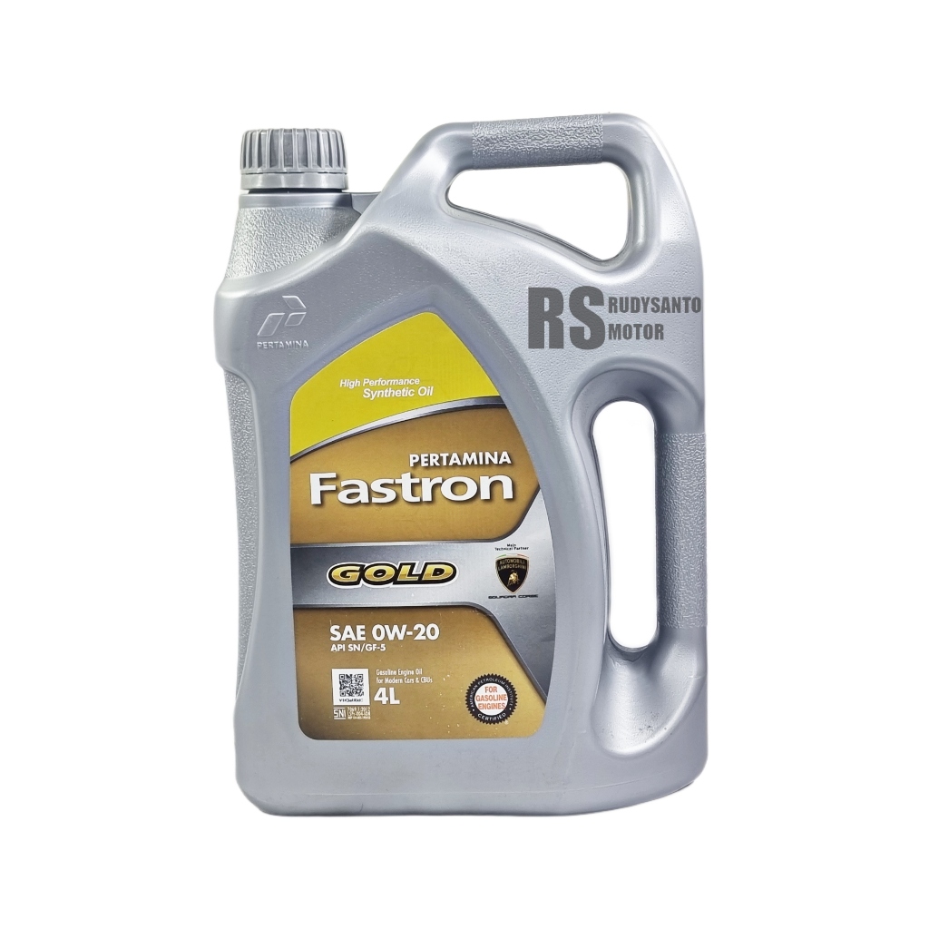 Jual FASTRON GOLD SAE 0W-20 4 LITER API SN/GF-5 OLI MESIN PERTAMINA ...