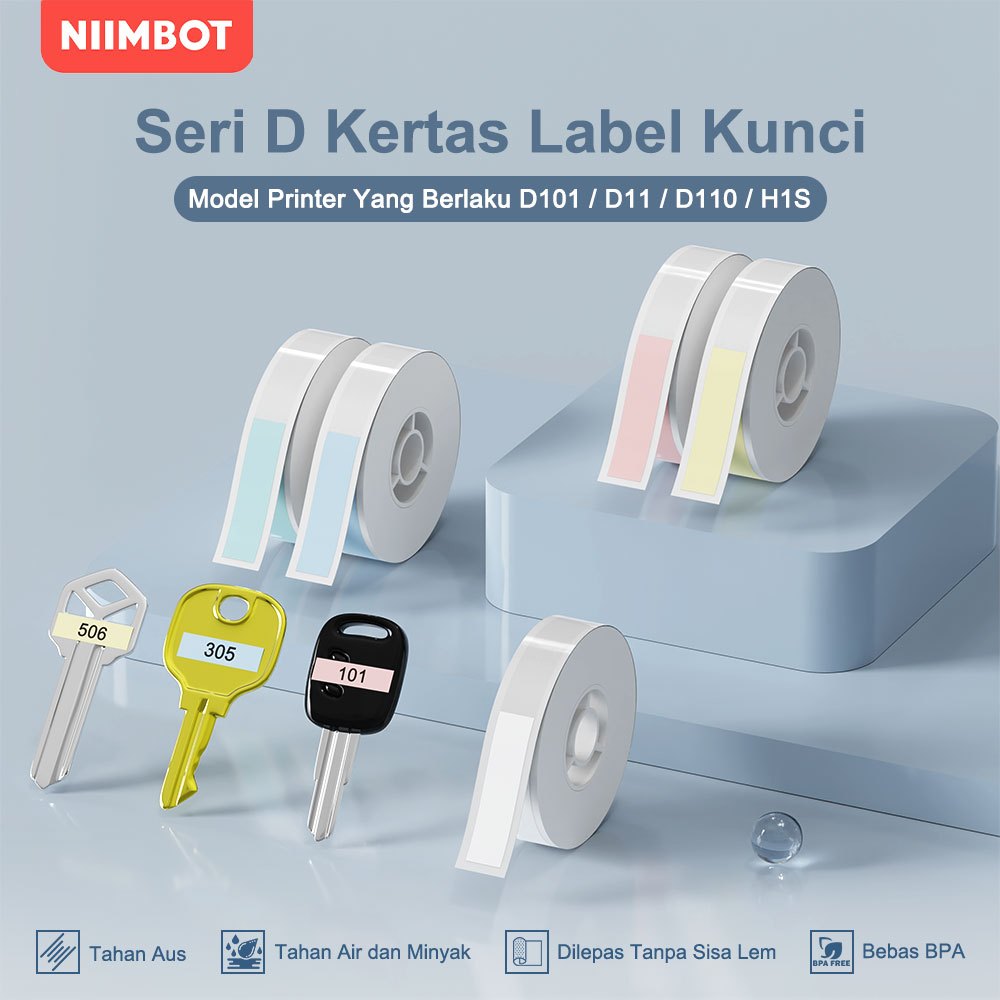 Jual NIIMBOT D11/D110/D101 Label Kunci, Stiker Nama untuk Klasifikasi ...