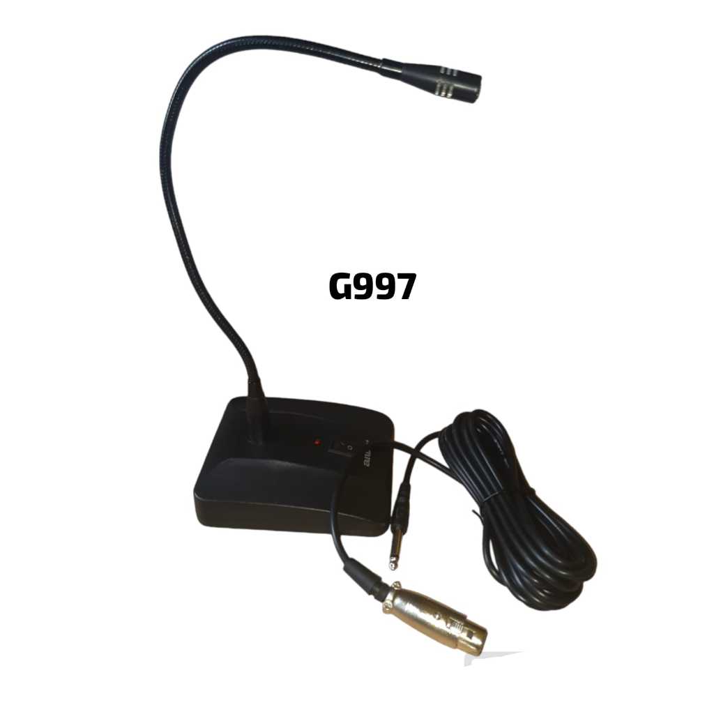 Jual G997 MIC MEJA AIWA MICROPHONE PODIUM MEJA CONDENSOR MIX TABLE MIK ...