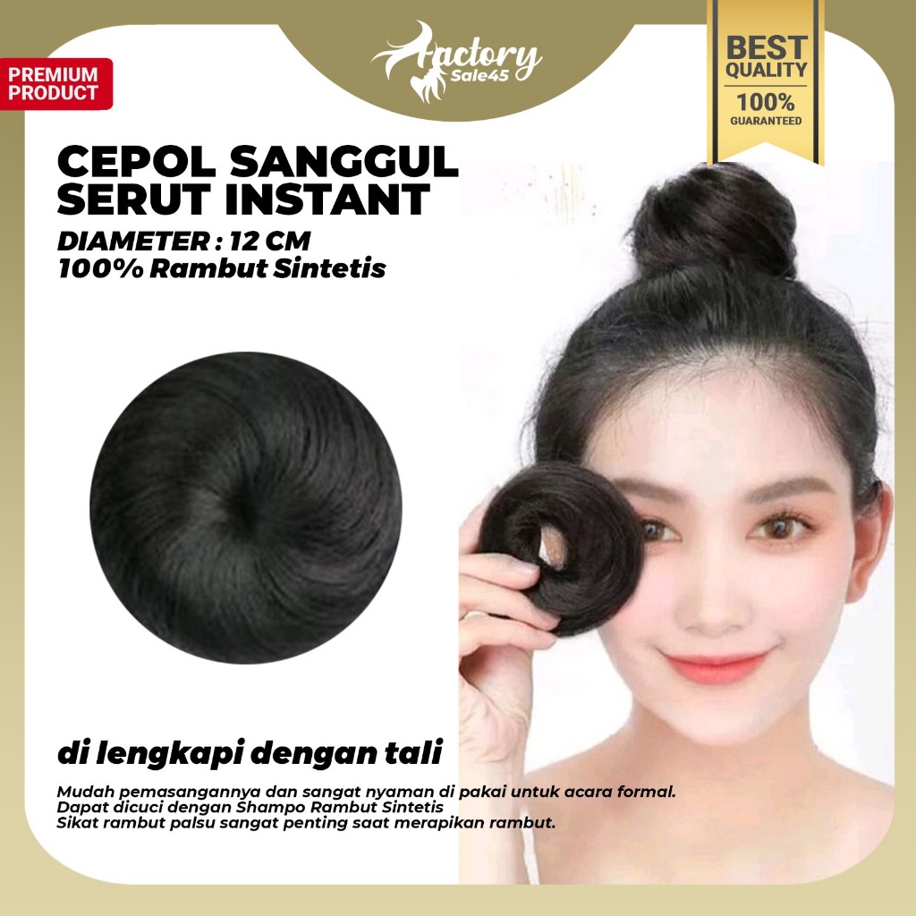 Jual Aksesoris Rambut/ Jepit Cepol Rambut Palsu/ Sanggul Cepol Rambut ...