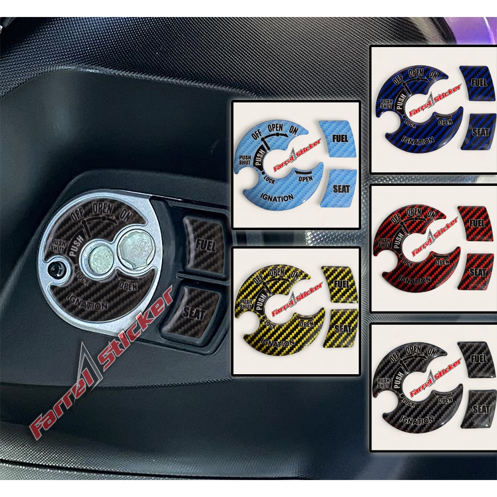 Jual STIKER KUNCI AEROX STICKER EMBLEM KONTAK AEROX TIMBUL SEAT FUEL ...