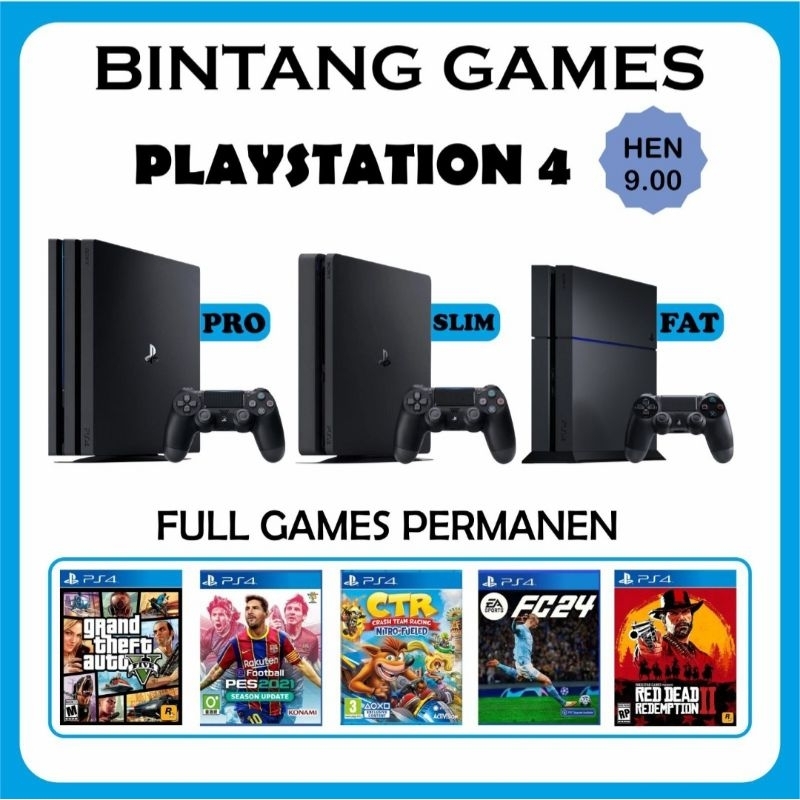 Jual PS4 PRO / PS4 SLIM / PS4 FAT VERSI 9.00 FULL GAMES | Shopee Indonesia