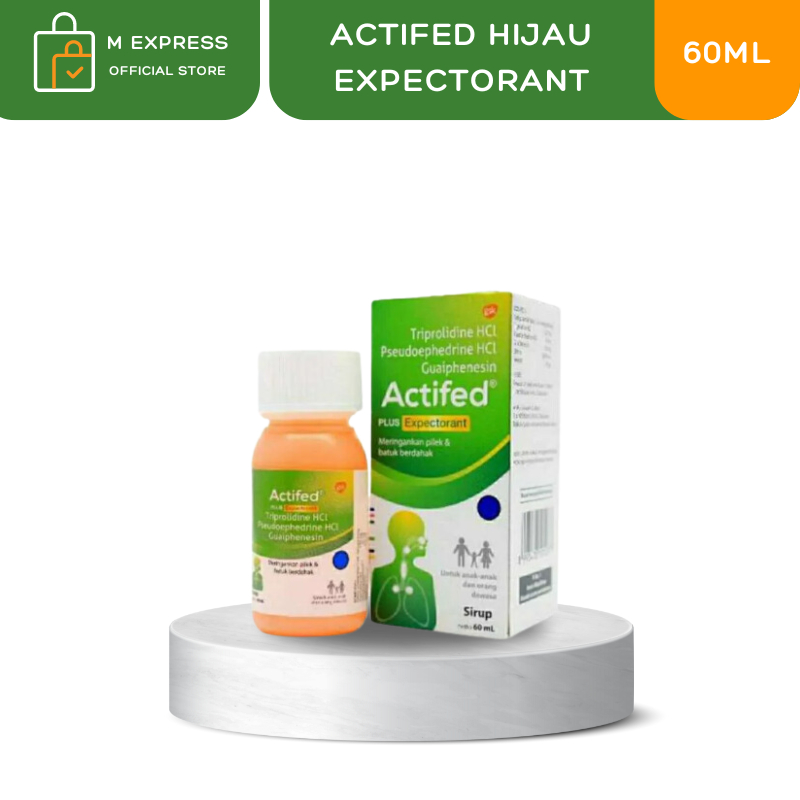 Jual MEGAMART | Actifed hijau plus expectorant untuk batuk berdahak dan ...