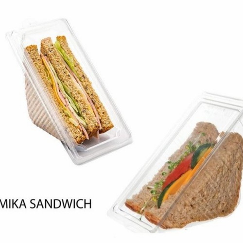 Jual Mika Sandwich / Mika Segitiga bening / Mika kue / mika sando ...