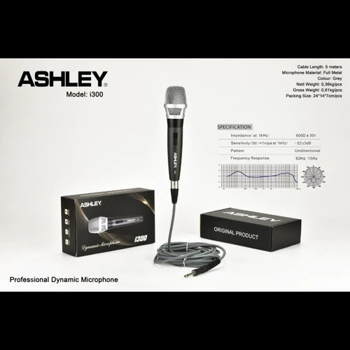 Jual Mic Kabel ASHLEY I300 / I 300 ORIGINAL Microphone Ashley i300 ...