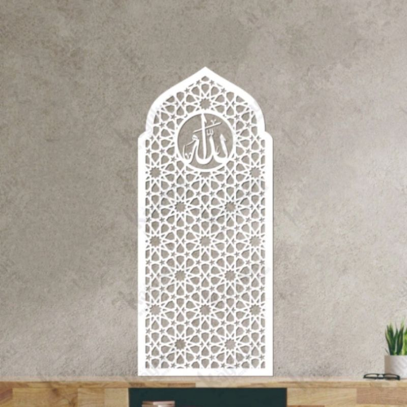 Jual Hiasan Dinding Mihrab Mushola "Mihrab Kubah Lafadz Allah" Masjid ...
