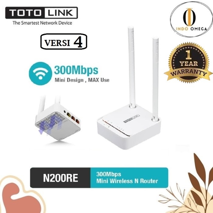 Jual TOTOLINK N200RE V4 VERSI 4 Wireless N Router 300Mbps Versi4 | Shopee Indonesia