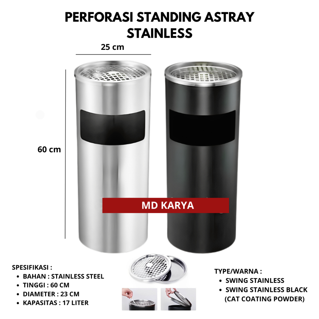 Jual Perforasi Standing Ashtray - Tempat Sampah Hotel - Tempat Sampah ...