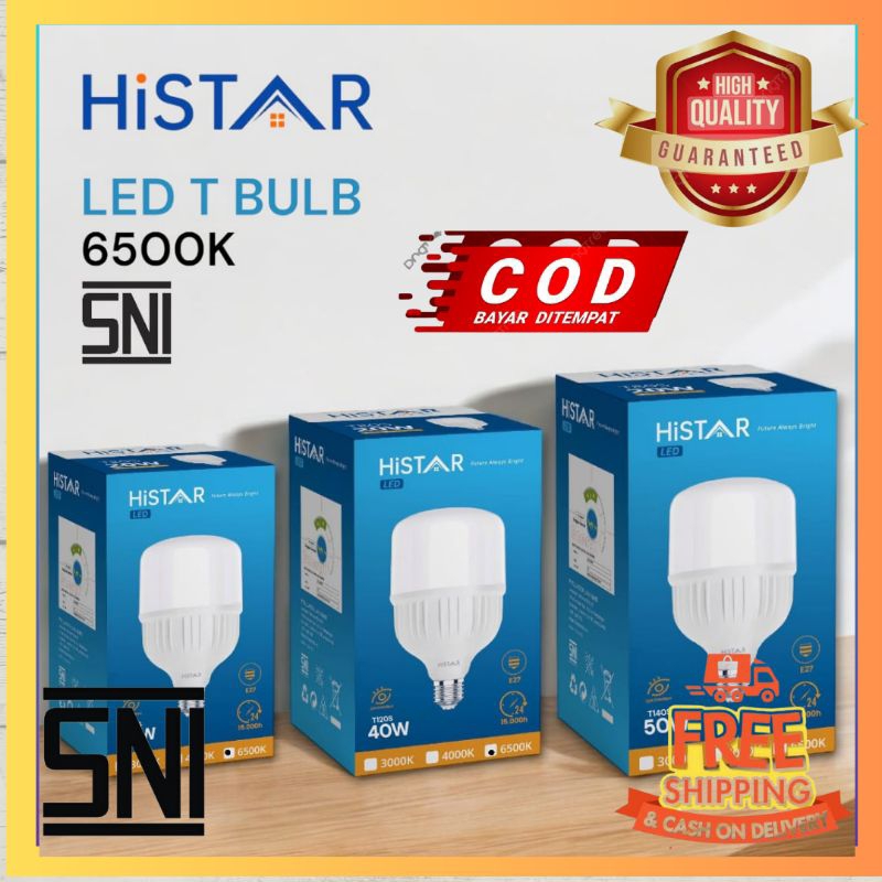 Jual HISTAR Bohlam Lampu T-Bulp LED 50W/ 40W/ 30W Led Jumbo Garansi 2 ...