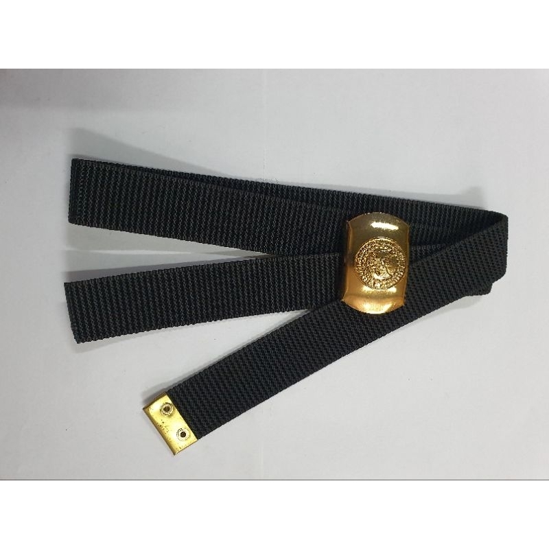 Jual Timang Dan Tali Sabuk Hitam Panjang Logo Kemhan Baru | Sabuk Polos ...